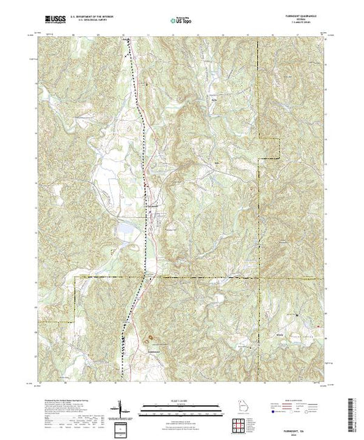 US Topo 7.5-minute map for Fairmount GA – American Map Store