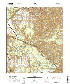 USGS US Topo 7.5-minute map for Fort Benning GAAL 2020 – American Map Store