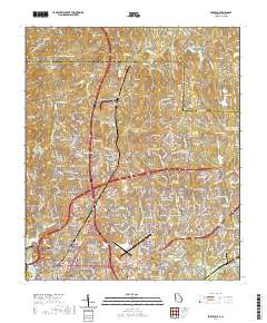 USGS US Topo 7.5-minute map for Fortson GAAL 2020 – American Map Store