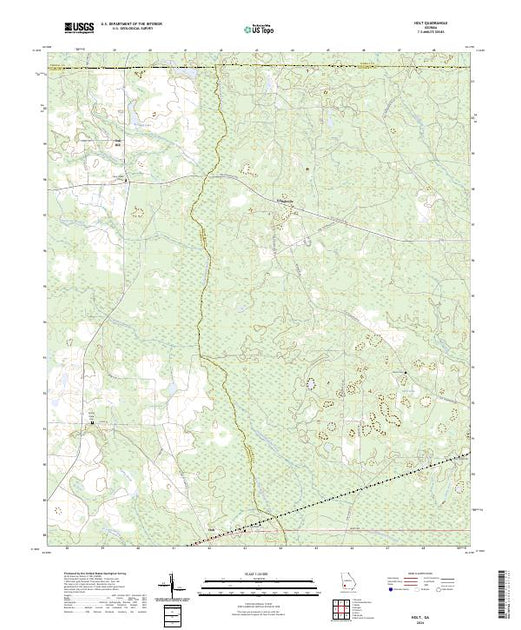 US Topo 7.5-minute map for Holt GA – American Map Store