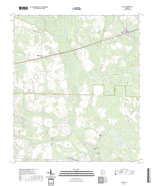 US Topo 7.5-minute map for Leary GA – American Map Store