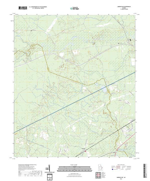 US Topo 7.5-minute map for Limerick NW GA – American Map Store