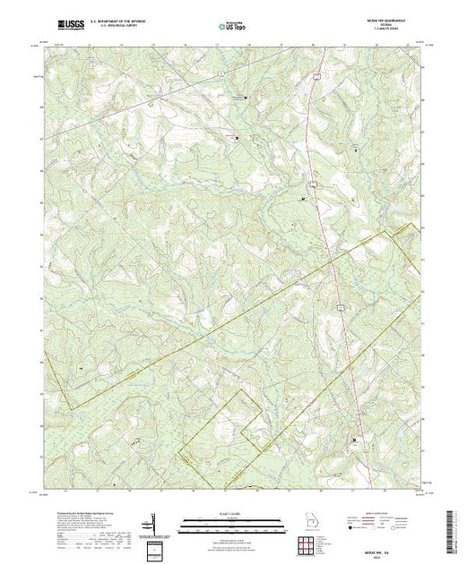 US Topo 7.5-minute map for McRae NW GA – American Map Store