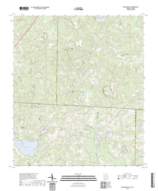 US Topo 7.5-minute map for Miccosukee NE GAFL – American Map Store