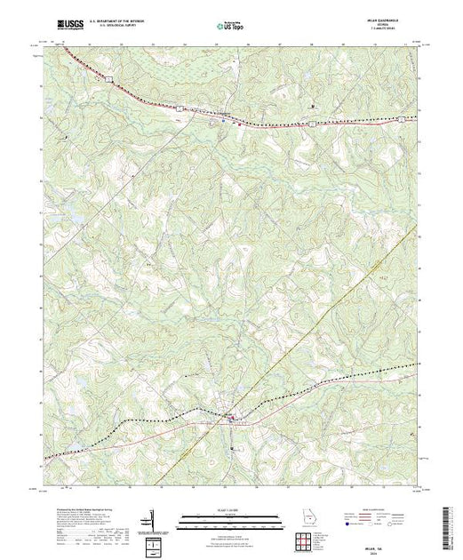 US Topo 7.5-minute map for Milan GA – American Map Store