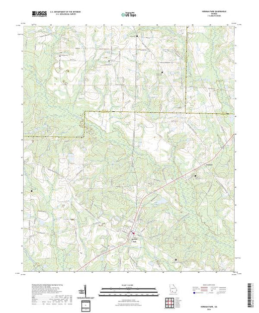 US Topo 7.5-minute map for Norman Park GA – American Map Store