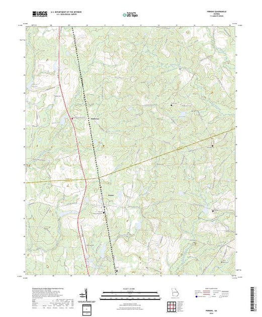 US Topo 7.5-minute map for Perkins GA – American Map Store