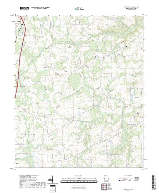 US Topo 7.5-minute map for Pineview NW GA – American Map Store