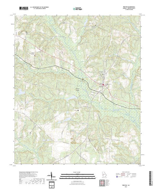 US Topo 7.5-minute map for Preston GA – American Map Store