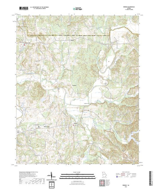 US Topo 7.5-minute map for Redbud GA – American Map Store