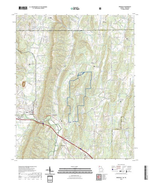 US Topo 7.5-minute map for Ringgold GATN – American Map Store