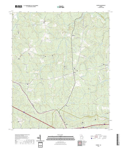 US Topo 7.5-minute map for Sharon GA – American Map Store