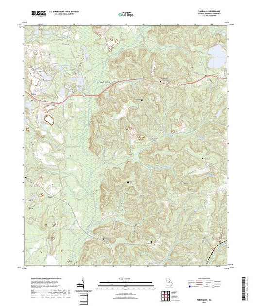 US Topo 7.5-minute map for Tabernacle GA – American Map Store
