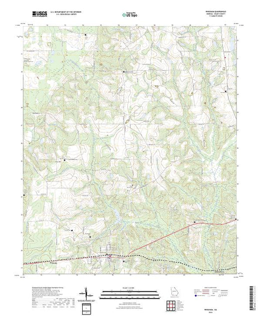 US Topo 7.5-minute map for Whigham GA – American Map Store