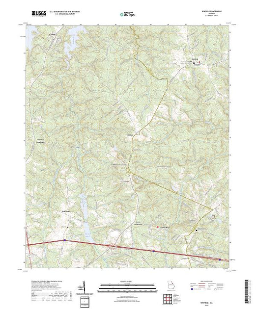 US Topo 7.5-minute map for Winfield GA – American Map Store