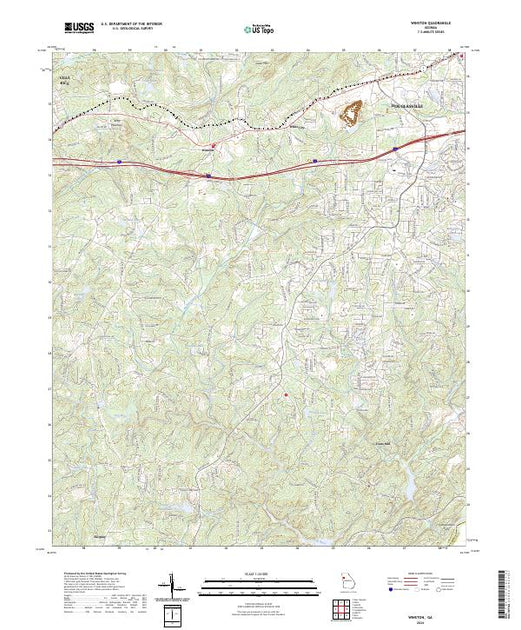 US Topo 7.5-minute map for Winston GA – American Map Store