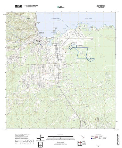 US Topo 7.5-minute map for Hilo HI – American Map Store