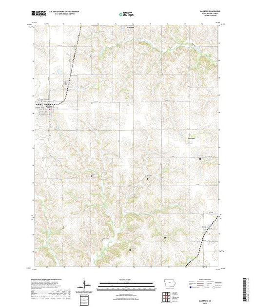 US Topo 7.5-minute map for Allerton IA – American Map Store