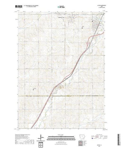 US Topo 7.5-minute map for Alton IA – American Map Store