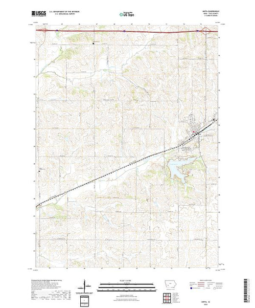 US Topo 7.5-minute map for Anita IA – American Map Store