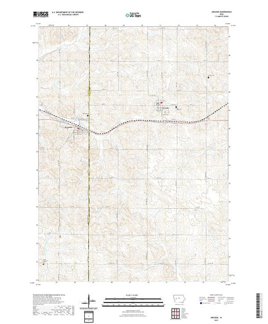 US Topo 7.5-minute map for Arcadia IA – American Map Store