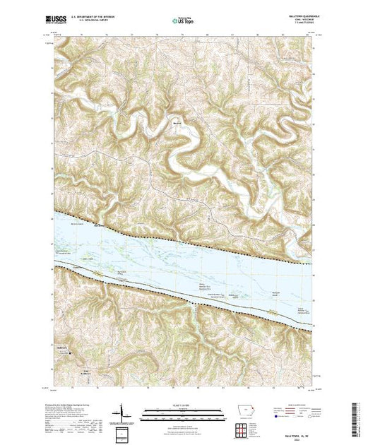 US Topo 7.5-minute map for Balltown IAWI – American Map Store