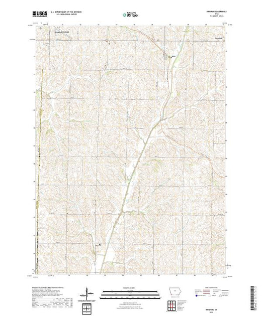 US Topo 7.5-minute map for Bingham IA – American Map Store