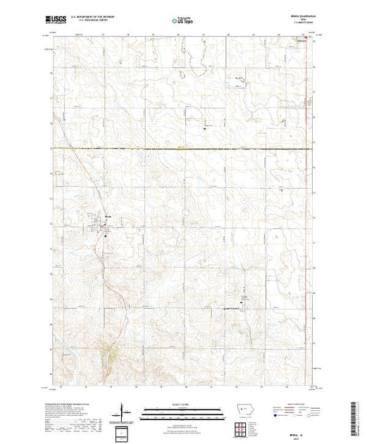 US Topo 7.5-minute map for Breda IA – American Map Store