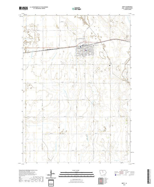 US Topo 7.5-minute map for Britt IA – American Map Store