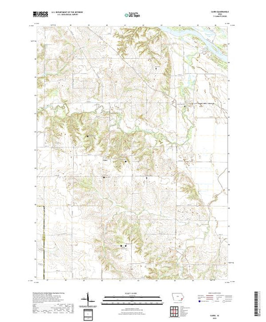 US Topo 7.5-minute map for Cairo IA – American Map Store