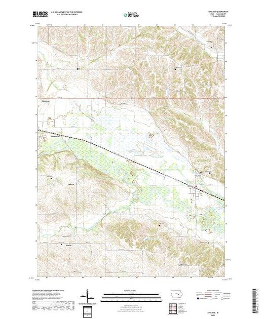 US Topo 7.5-minute map for Chelsea IA – American Map Store