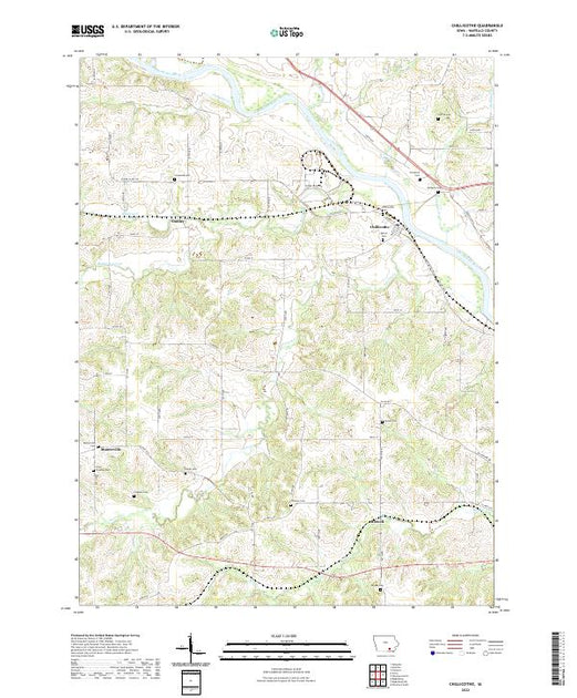 US Topo 7.5-minute map for Chillicothe IA – American Map Store