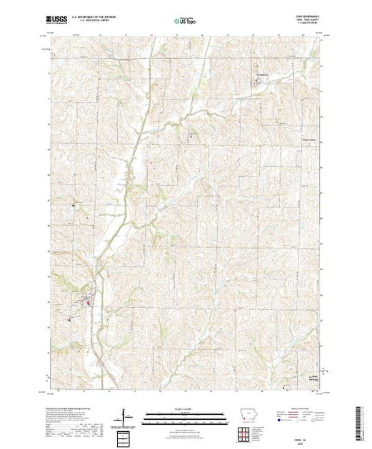 US Topo 7.5-minute map for Coin IA – American Map Store