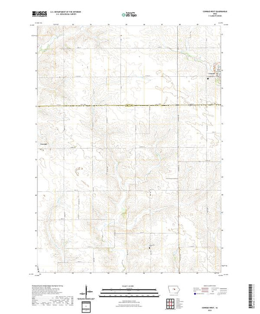 US Topo 7.5-minute map for Conrad West IA – American Map Store