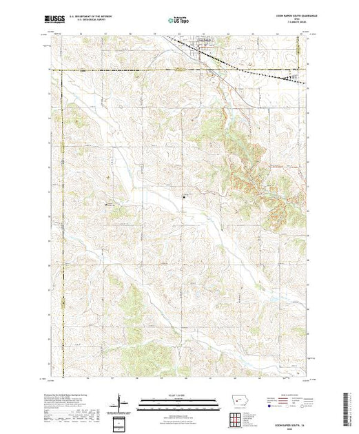 US Topo 7.5-minute map for Coon Rapids South IA – American Map Store
