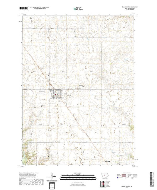 US Topo 7.5-minute map for Dallas Center IA – American Map Store