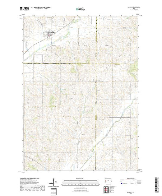 US Topo 7.5-minute map for Danbury IA – American Map Store