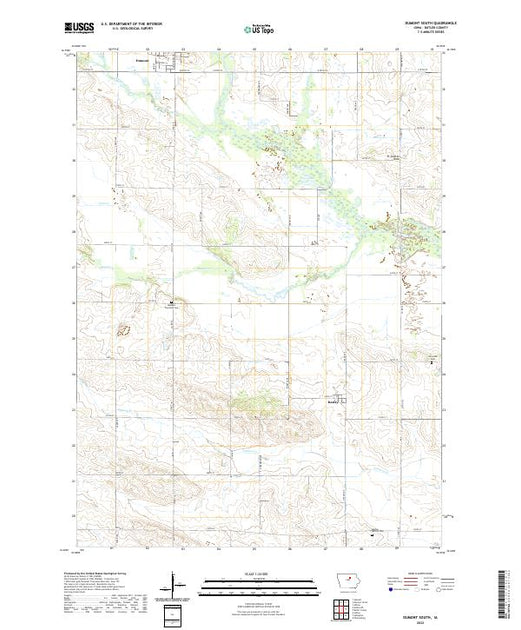 US Topo 7.5-minute map for Dumont South IA – American Map Store
