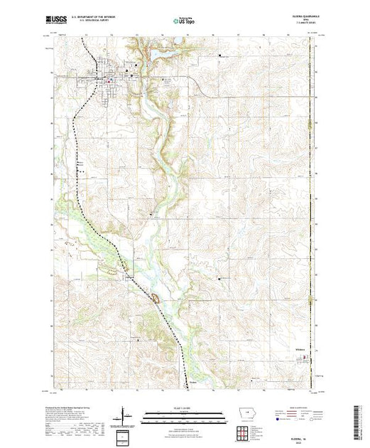 US Topo 7.5-minute map for Eldora IA – American Map Store