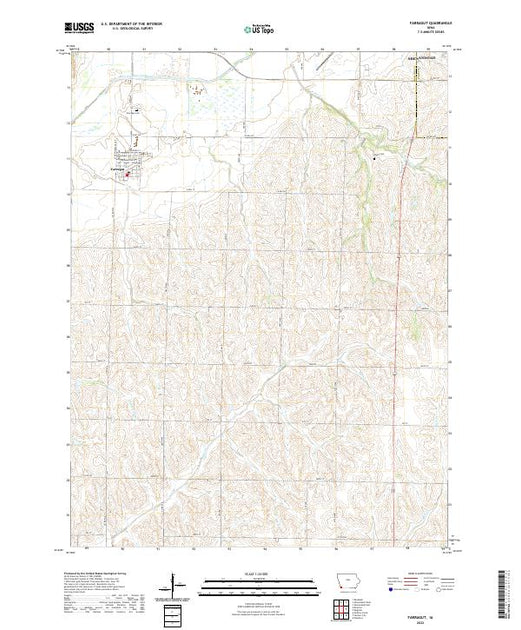 US Topo 7.5-minute map for Farragut IA – American Map Store