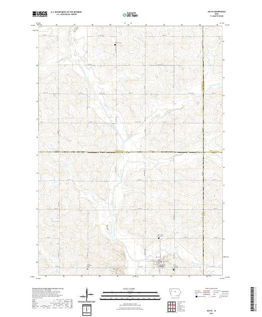 US Topo 7.5-minute map for Galva IA – American Map Store