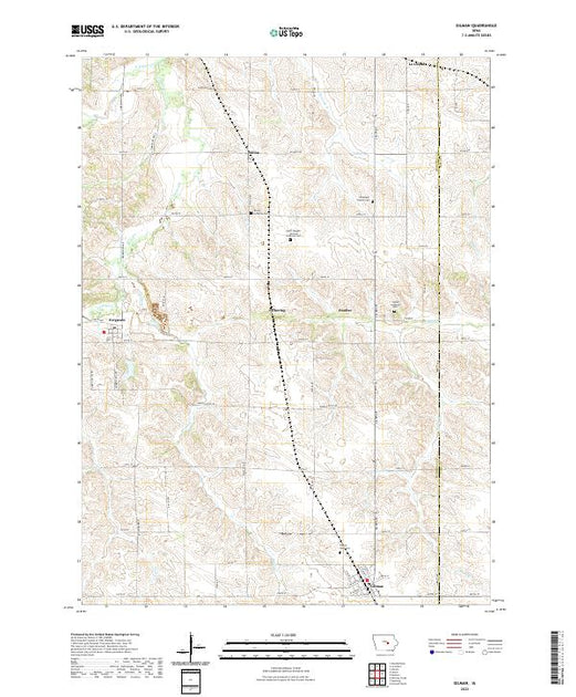 US Topo 7.5-minute map for Gilman IA – American Map Store