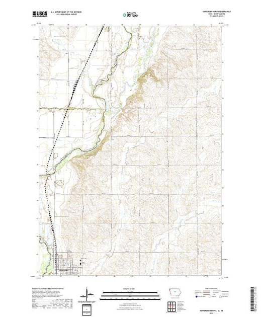 US Topo 7.5-minute map for Hawarden North IASD – American Map Store