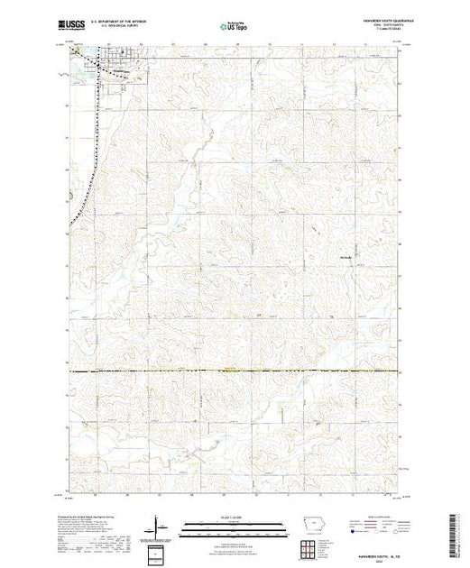 US Topo 7.5-minute map for Hawarden South IASD – American Map Store