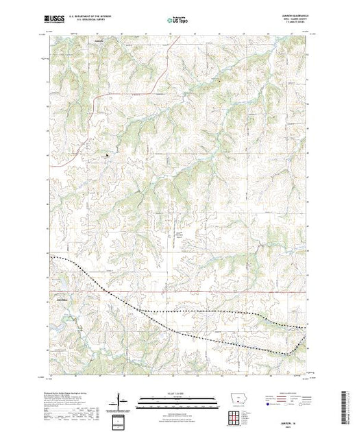 US Topo 7.5-minute map for Jamison IA – American Map Store