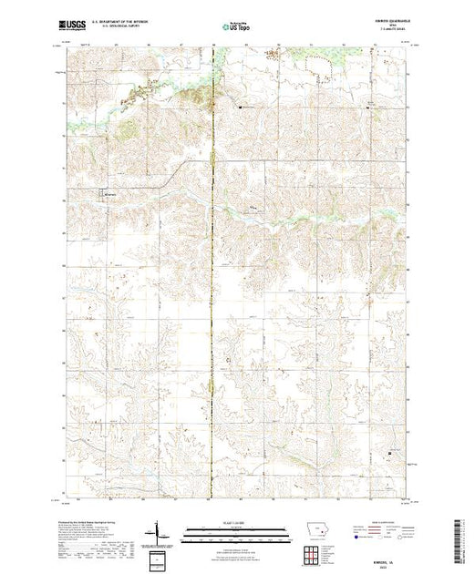US Topo 7.5-minute map for Kinross IA – American Map Store
