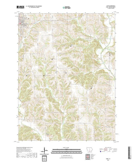 US Topo 7.5-minute map for Leon IA – American Map Store