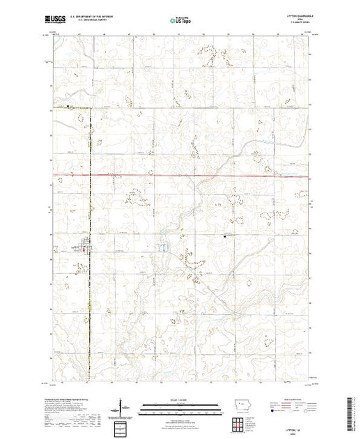 US Topo 7.5-minute map for Lytton IA – American Map Store