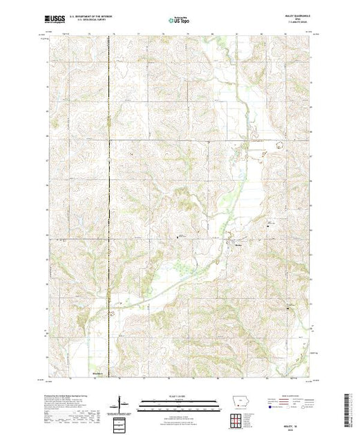 US Topo 7.5-minute map for Maloy IA – American Map Store