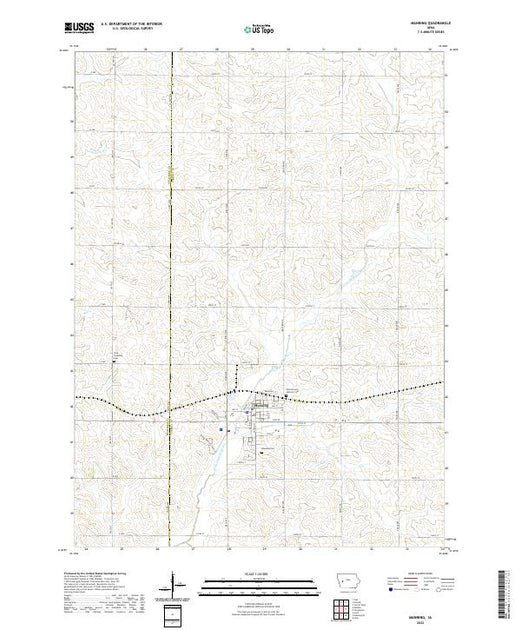 US Topo 7.5-minute map for Manning IA – American Map Store